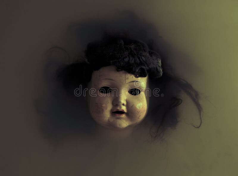 Creepy doll face stock image. Image of damaged, ghostly - 32451393