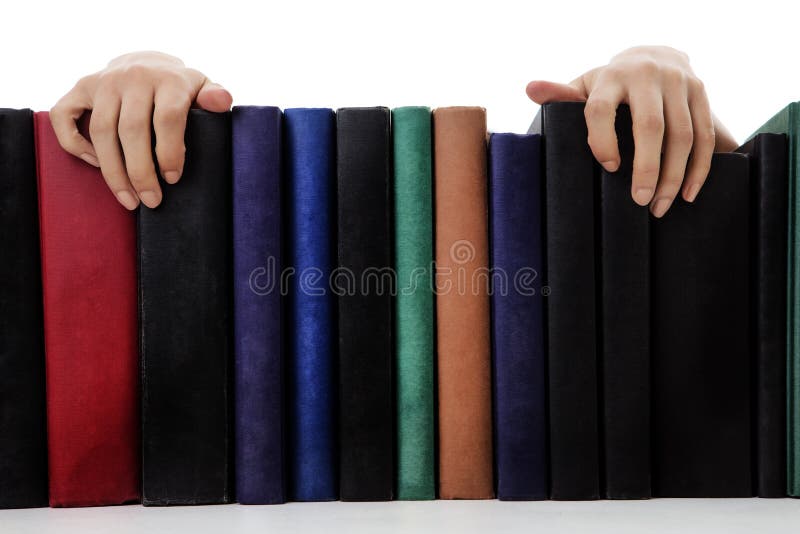 Creepy hand stock photo. Image of bookcase, bookshelves - 40712442