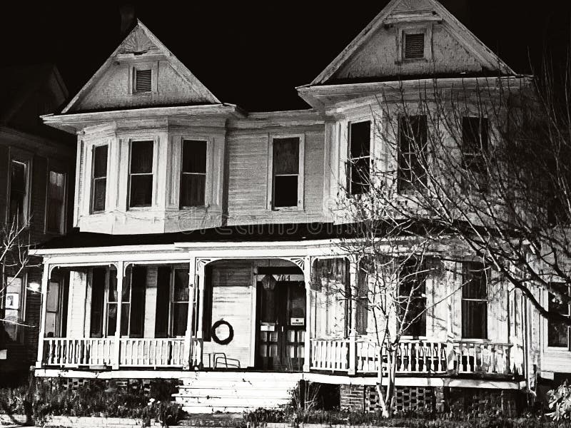 Creepy looking house stock photo. Image of night, eerie - 309229154