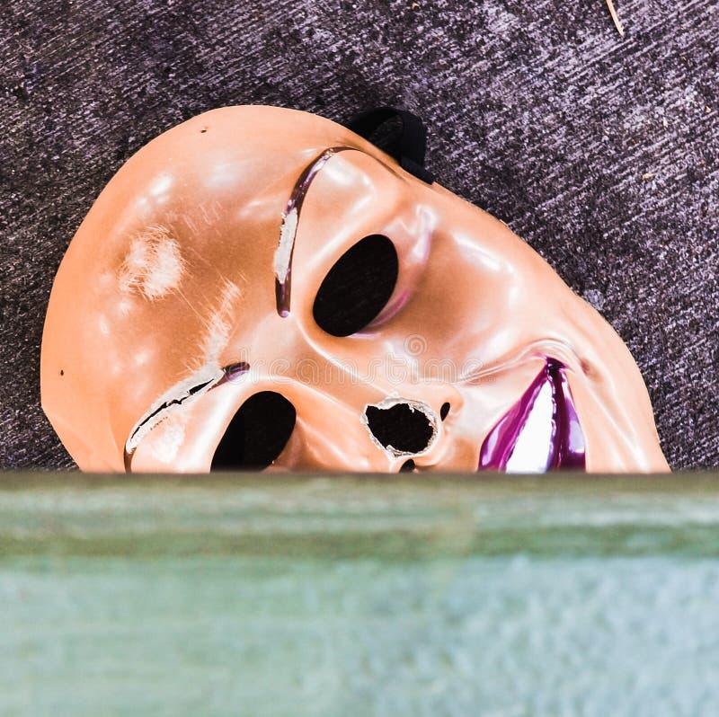 Creepy Mask stock image. Image of creepy, damaged, abandoned - 130226623