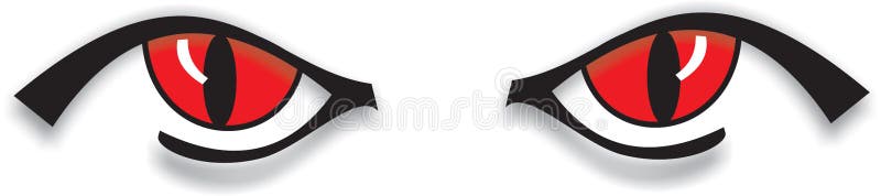 Creepy Red Eyes stock illustration. Illustration of creepy - 152531