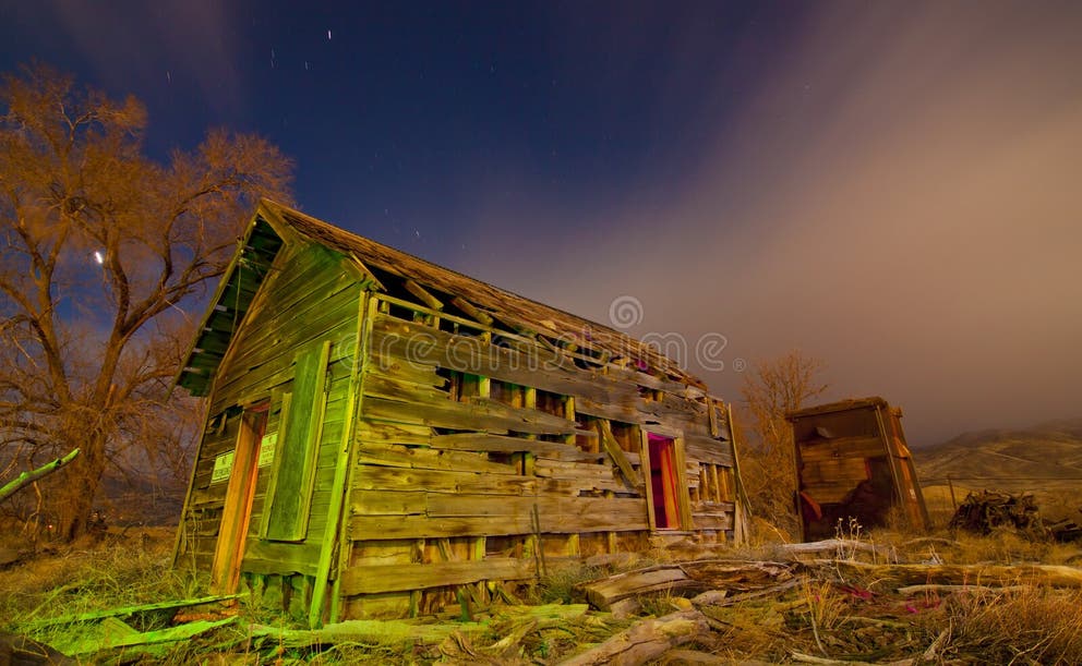 Creepy Rustic Shack stock photo. Image of rustic, decay - 24199610