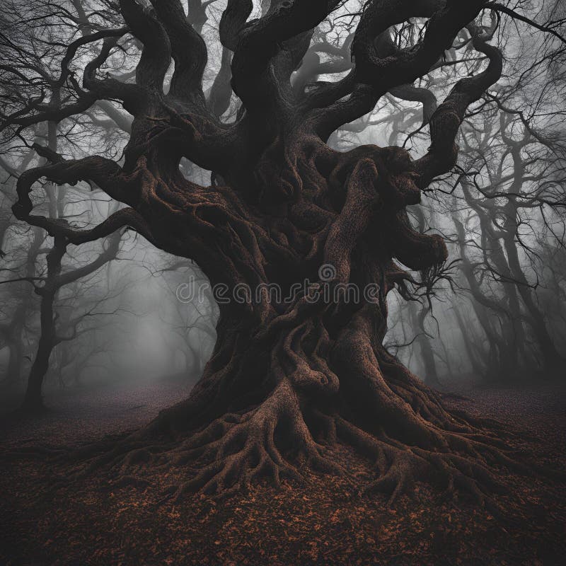 A creepy tree stock image. Image of dead, tree, light - 325059829