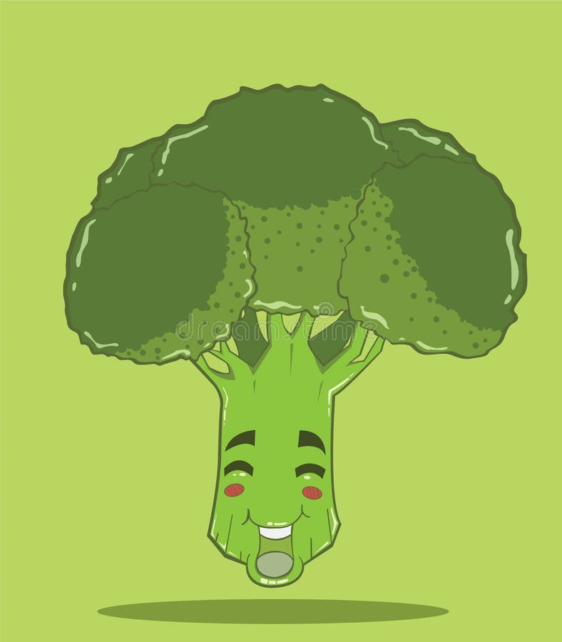Crei I Broccoli Del Fumetto Illustrazione Vettoriale - Illustrazione di ...