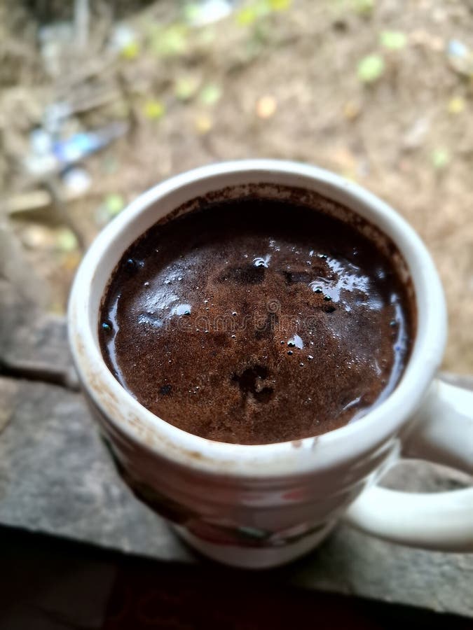 Crema on Robusta Coffee is an Indicator Fine Coffee Stock Photo - Image ...