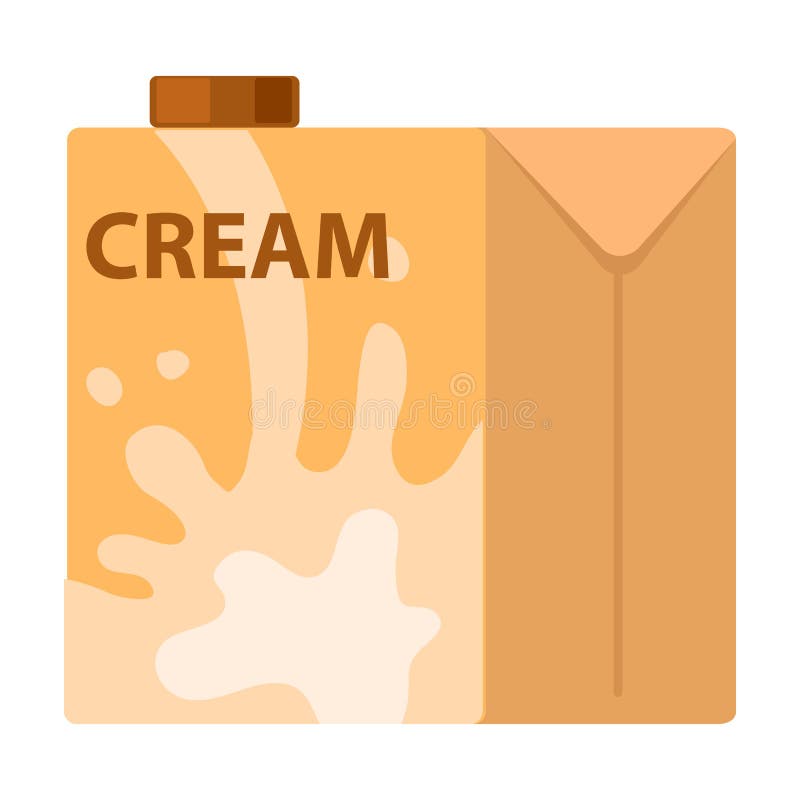 Crema Vector Icono Icono Vector Icono Aislado Sobre Fondo Blanco Crema ...
