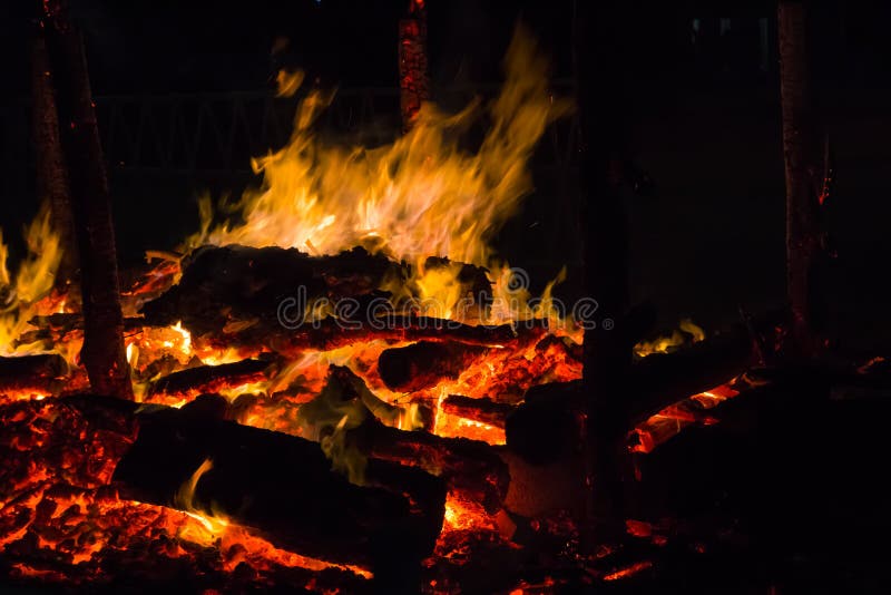 Cremation Ceremony with Outdoor Stock Image - Image of occasion ...