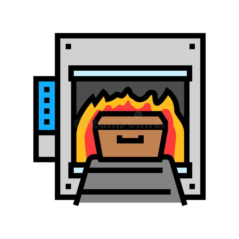 Cremation Mortality Color Icon Illustration Stock Illustration ...