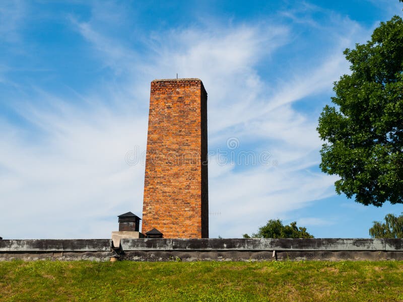 Crematorium Chimney in Auschwitz Concentration Camp Editorial Stock ...
