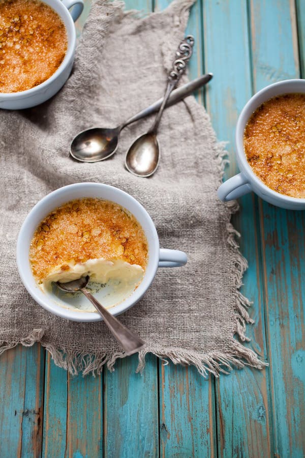 Creme brule stock image. Image of burnt, delicious, crunchy - 78477491
