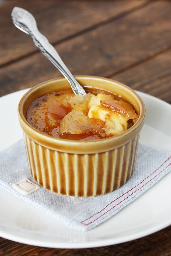 Creme brulee , burnt cream stock photo. Image of brown - 16778160