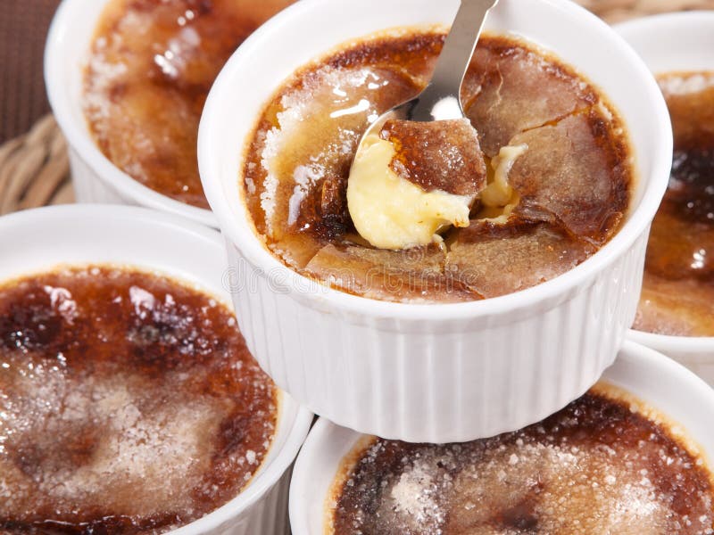 Creme Brulee stock photo. Image of cooking, indoors, front - 48889436