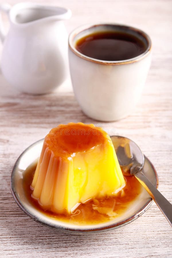 Creme Caramel â€“ Custard and Caramel Pudding Dessert Stock Photo ...