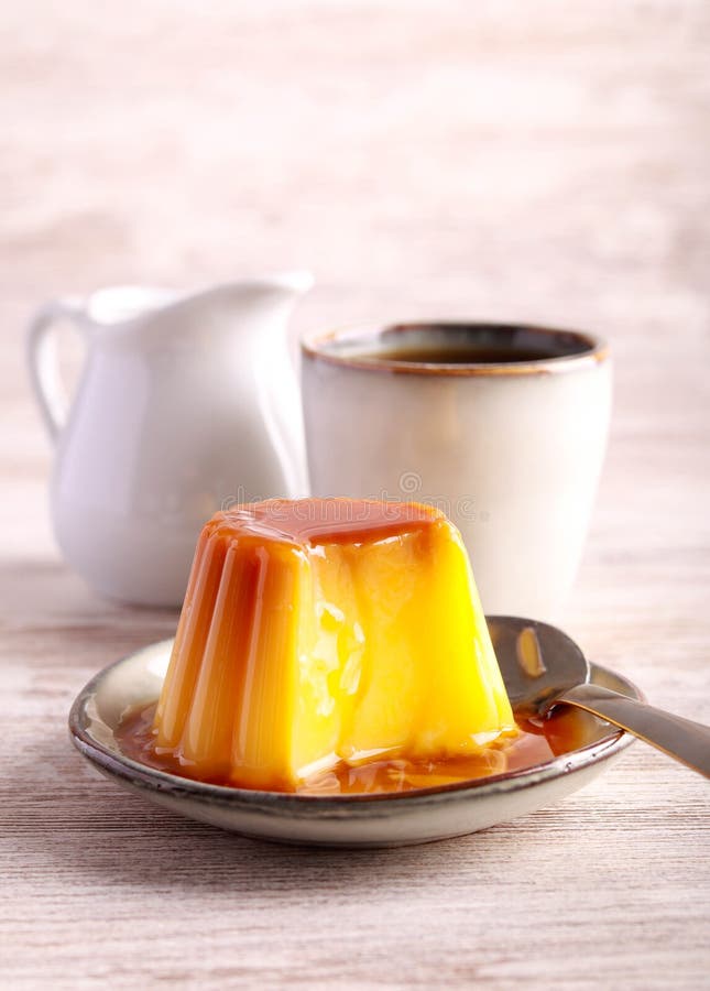 Creme Caramel â€“ Custard and Caramel Pudding Dessert Stock Image ...
