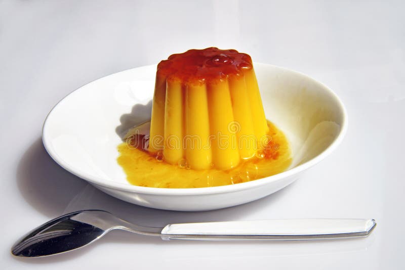 Creme Caramel. Pudding Ready To Eat Stock Photo - Image of delicious ...