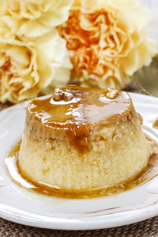 Creme caramel stock image. Image of pudding, italy, international ...