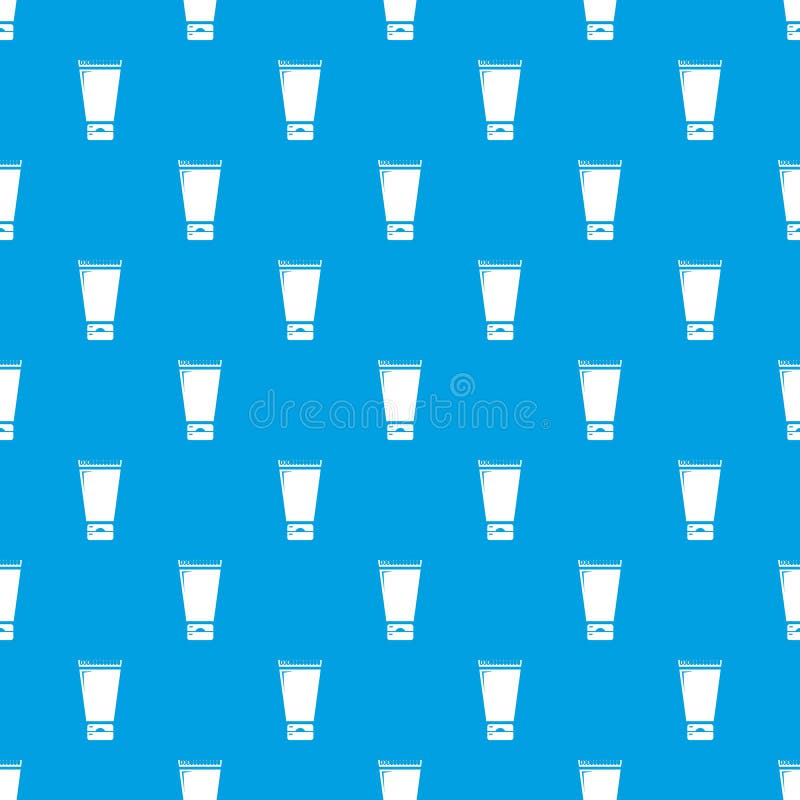 Creme Tube Pattern Vector Seamless Blue Stock Vector - Illustration of ...