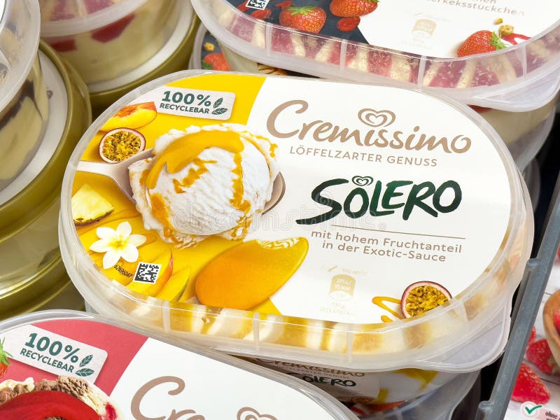 Cremissimo Solero Ice Cream with Exotic Fruit Sauce in Recyclable ...