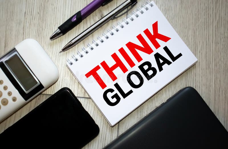 Creo Que El Concepto Global Destinado El Texto Global En Tarjeta Foto ... Creo Que El Concepto Global Destinado El Texto Global En Tarjeta Foto ...