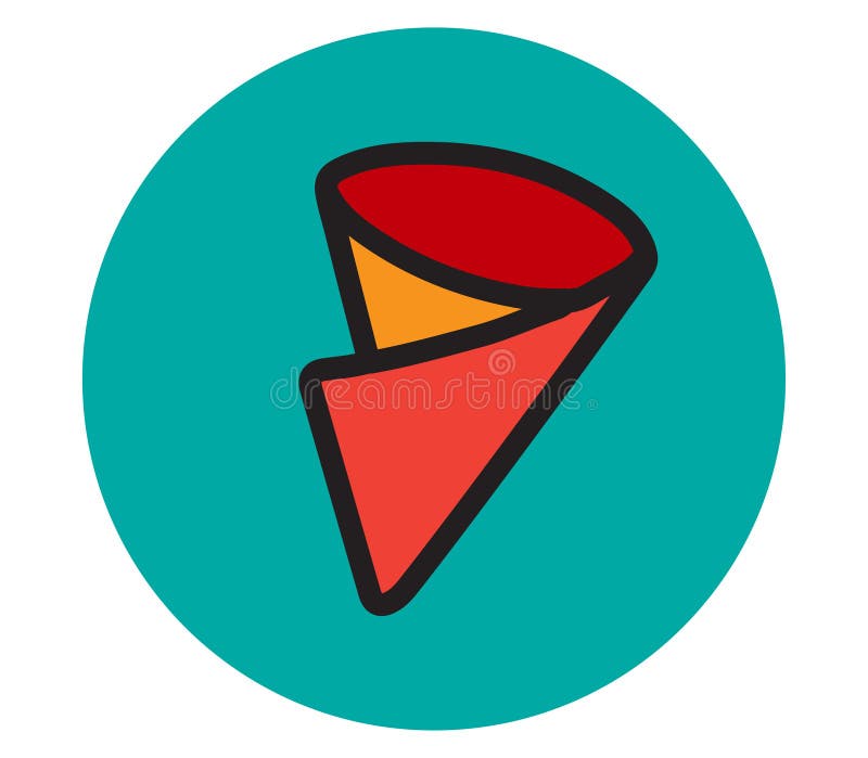 Crepe Icon Design with Love Stock Illustration - Illustration of ...