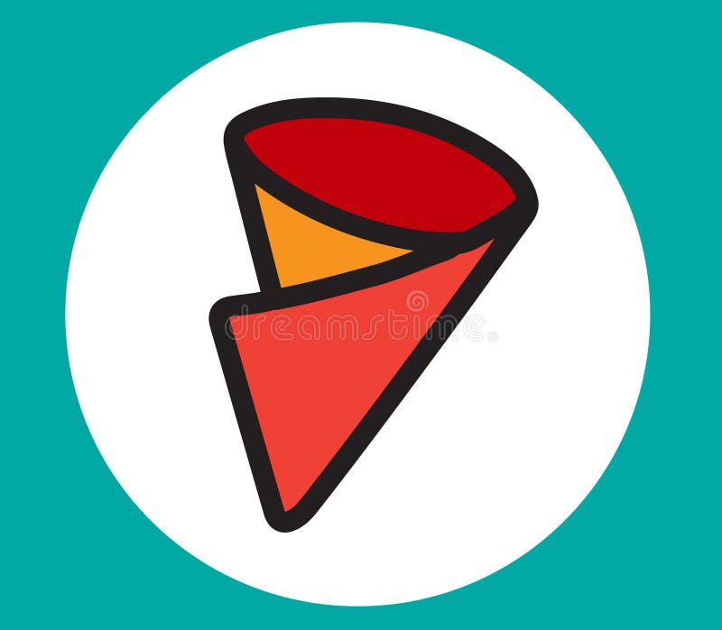 Crepe Icon Design with Love Stock Illustration - Illustration of ...