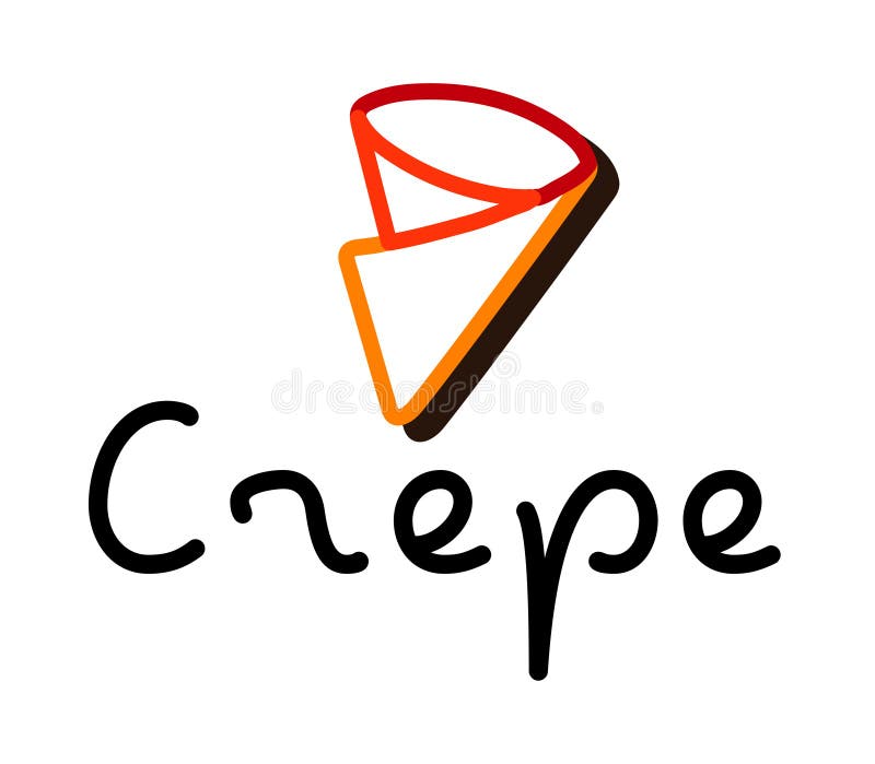 Crepe Logo Design stock vector. Illustration of diet - 81259469