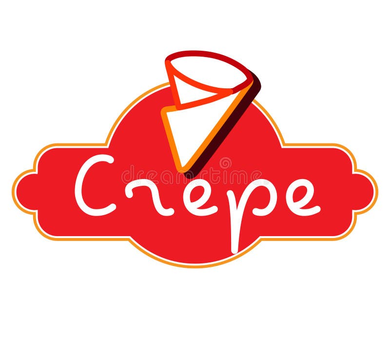 Crepe Logo Design stock vector. Illustration of diet - 81259469
