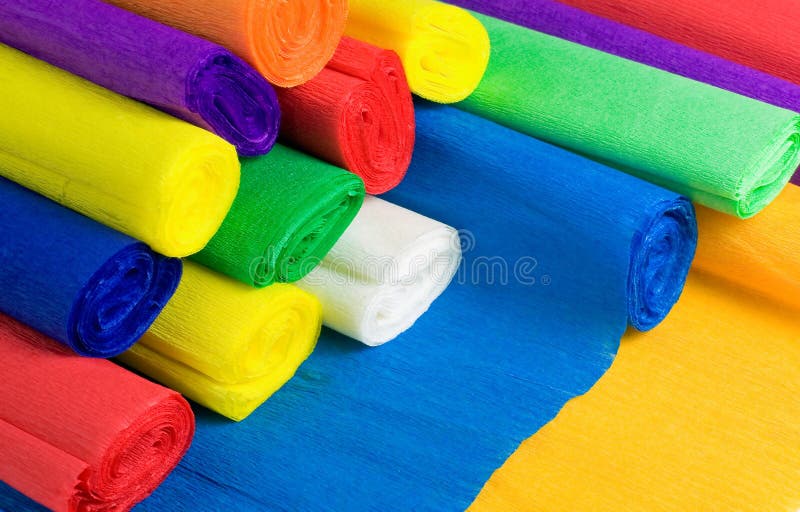 Crepe papers stock image. Image of paper, crepe, colorful - 17884287