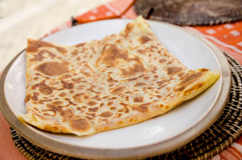 Crepe on a table stock image. Image of golden, baked - 34203449