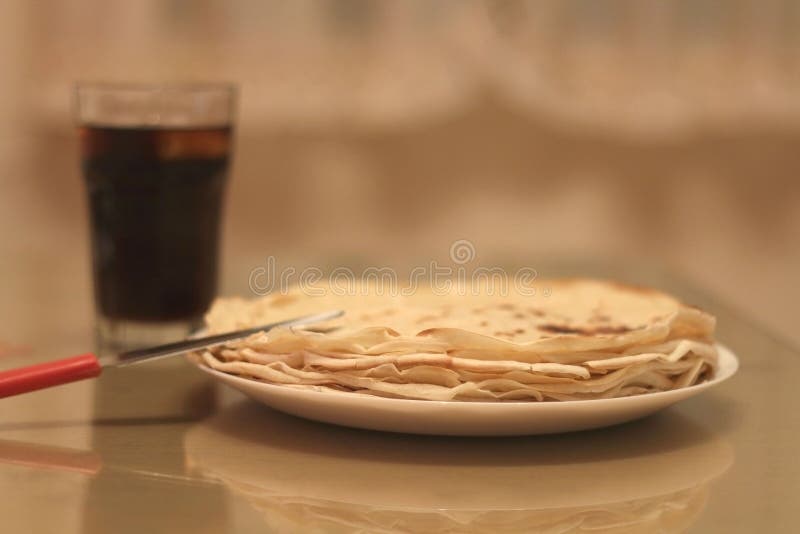 Crepes stock photo. Image of prepared, breakfast, dessert - 66740174