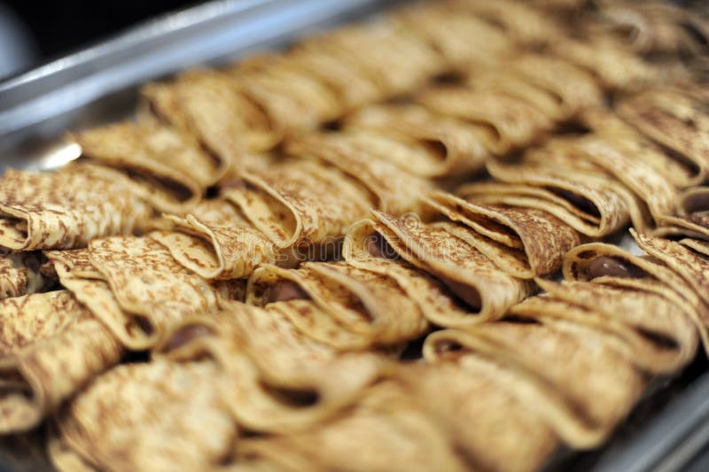 Crepes stock image. Image of breakfast, platter, tray - 74176975