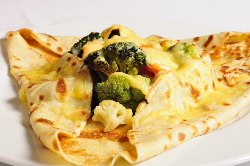Crepe / Crepes / Pancake / Pancakes with Vegetable Stock Image - Image ...