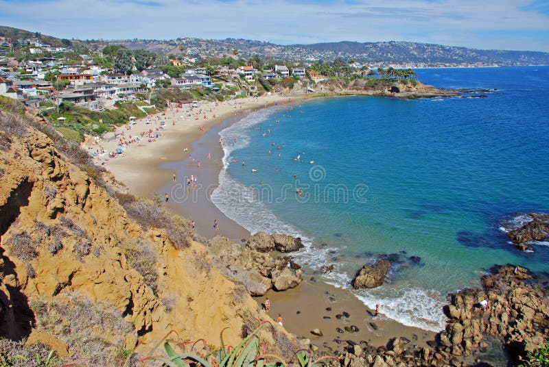 Crescent Bay, Laguna Beach, California Stock Image - Image of public ...