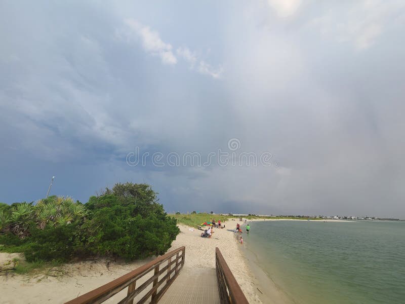 Crescent beach Florida editorial stock image. Image of vacation - 231546654