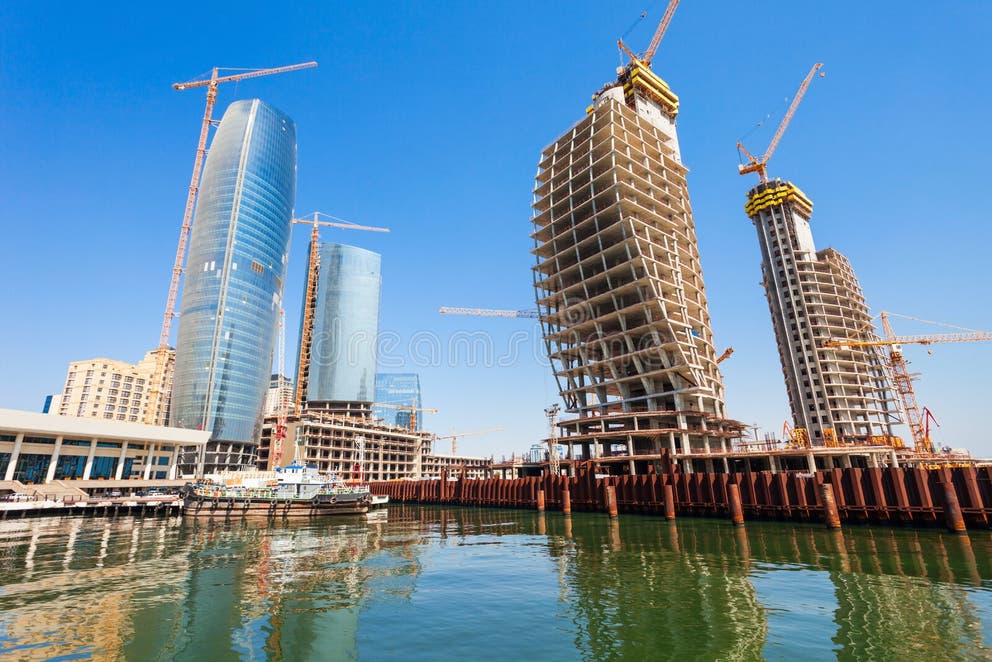 Crescent Development Project, Baku Foto de archivo editorial - Imagen ...