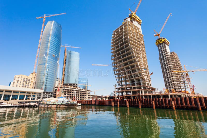 Crescent Development Project, Baku Stock Photo - Image of caspian ...