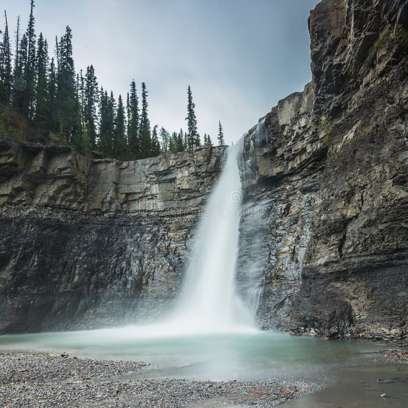 Crescent Falls Provincial Recreation Area Canada Stock Photo - Image of ...