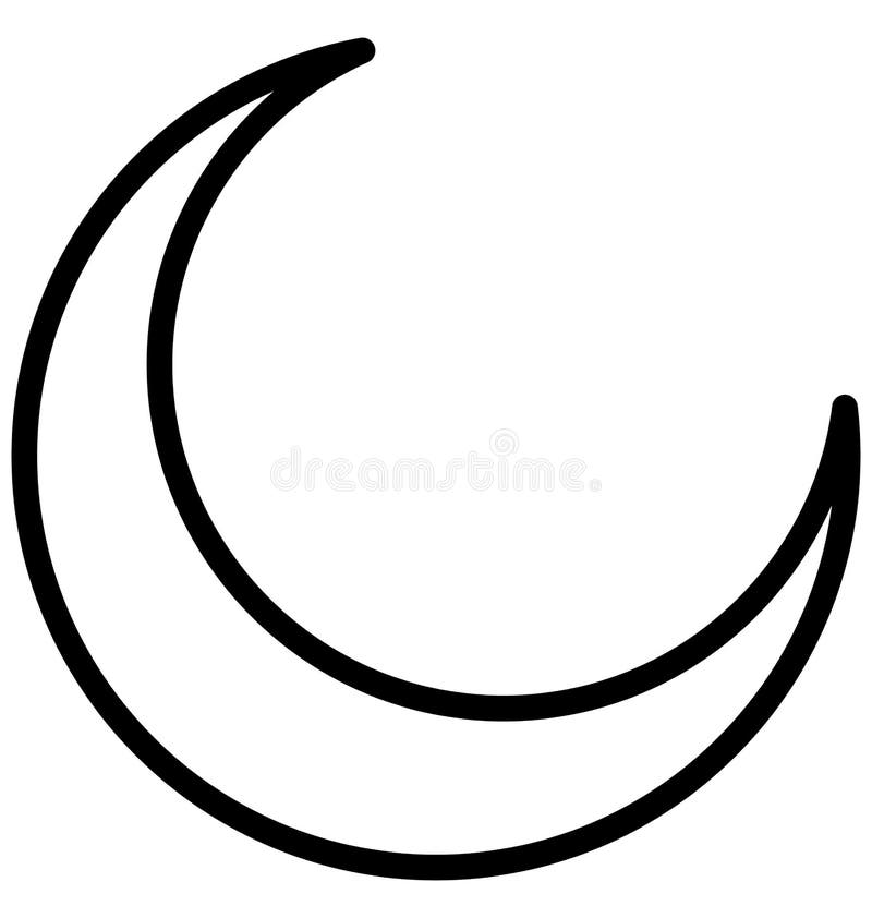 Half moon stock illustration. Illustration of remote - 17925456