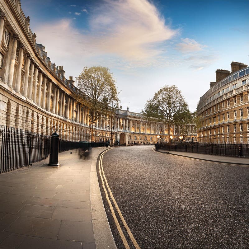Crescent in London, AI Generated Stock Illustration - Illustration of ...