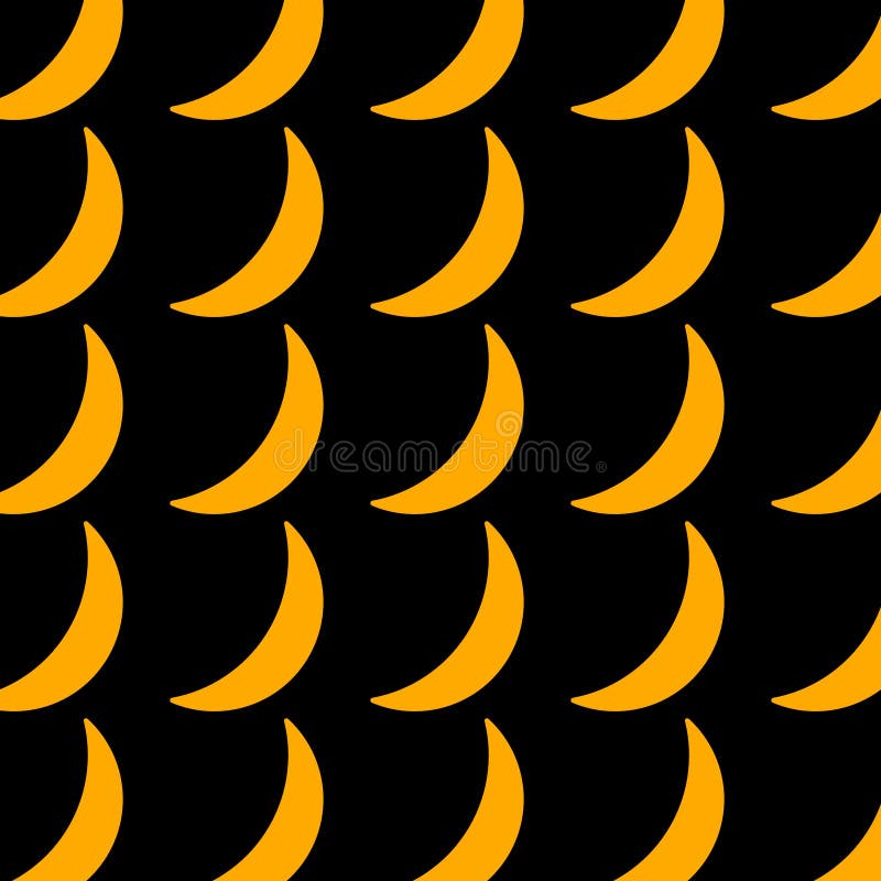 Crescent Moon Background and Texture on the Black Background Stock ...
