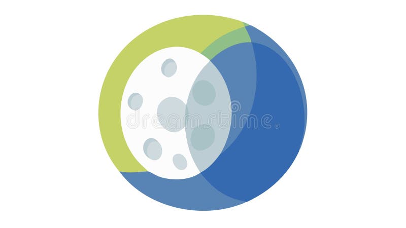 Crescent Moon with Craters Icon Vector Illustration in Flat Style ...