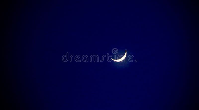 Crescent moon stock image. Image of tiny, blue, crescent - 134086859