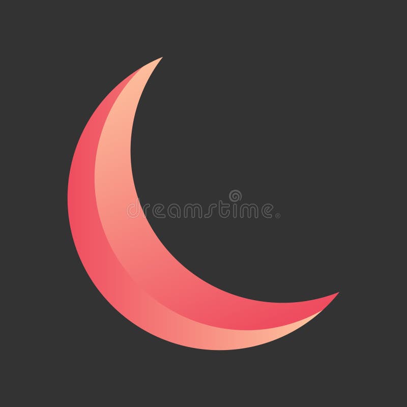 Moon gradient stock vector. Illustration of glow, cosmos - 68544958