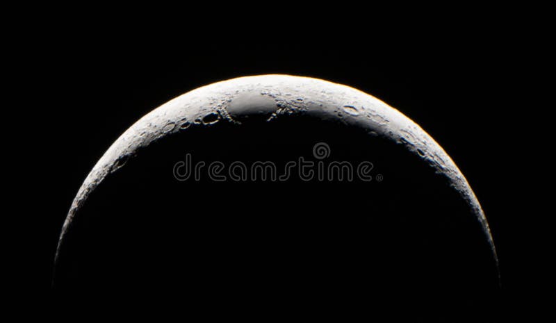 Crescent Moon horizontal stock image. Image of screenshot - 233604267