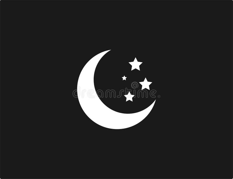 Crescent, Moon, Night Icon. Vector Illustration. Stock Vector ...