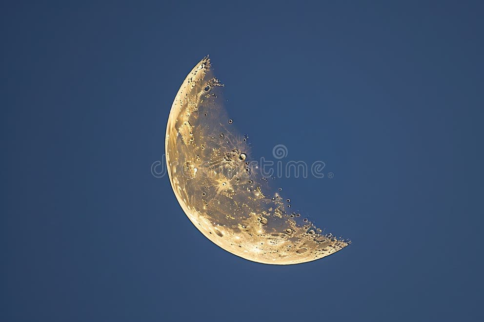 Crescent moon phases stock image. Image of cosmos, moon - 371006529