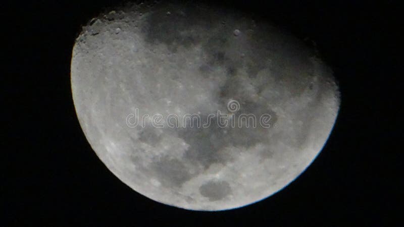 Crescent Moon Seen Up Close. Stock Image - Image of crescent, close ...