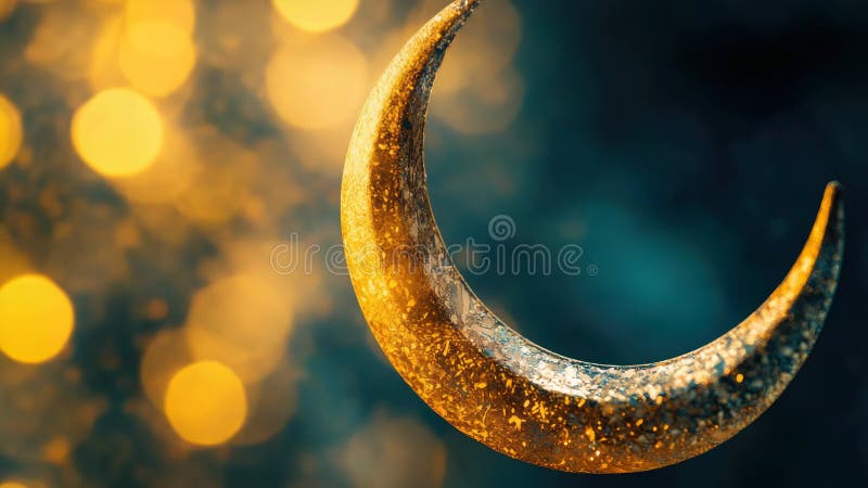 A Crescent Moon Shape Hangs from a String, Ready for Decoration or ...