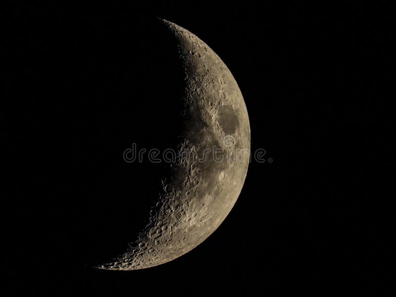 Crescent moon stock photo. Image of dark, crescent, night - 160809222