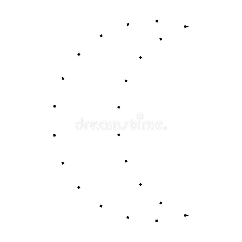 Crescent Shape Dotted Symbol Vector Icon for Creative Graphic Design Ui ...